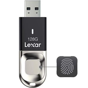 Dukatech | 0111 017200 | Lexar Fingerprint F35 128GB USB 3.0 Flash Drive