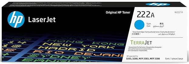 Dukatech | 0111 017200 | HP 222A Cyan Original LaserJet Toner Cartridge