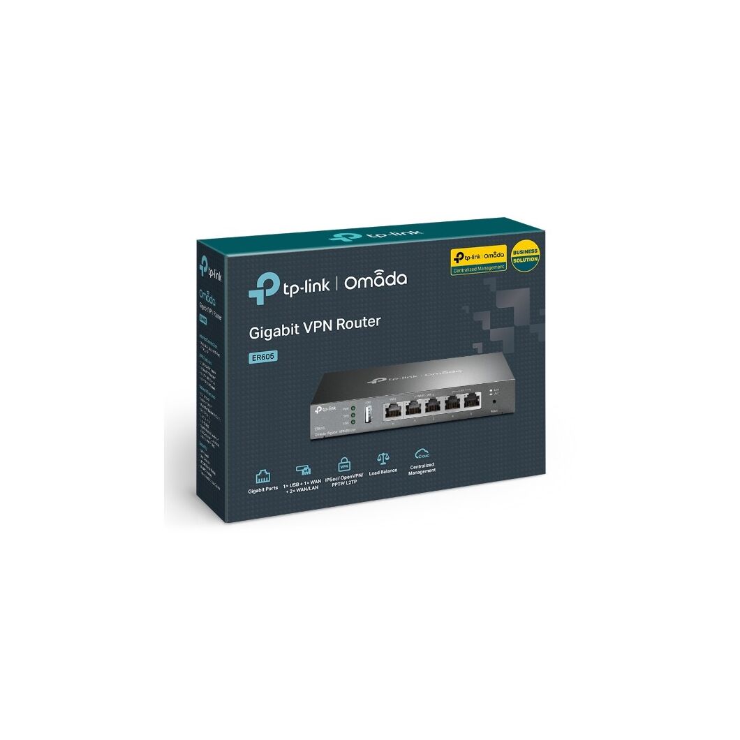 Dukatech | 0111 017200 | TP-Link ER605 Omada Gigabit VPN Router/Load ...