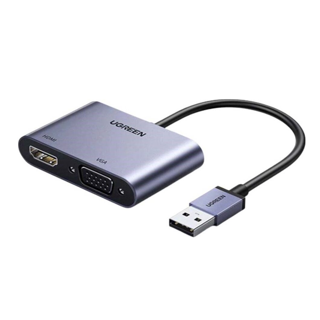 Dukatech|0111 017200|UGREEN USB 3.0 TO HDMI + VGA Converter