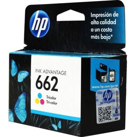 Dukatech | 0111 017200 | HP 662 Tri-color Original Ink Advantage Cartridge