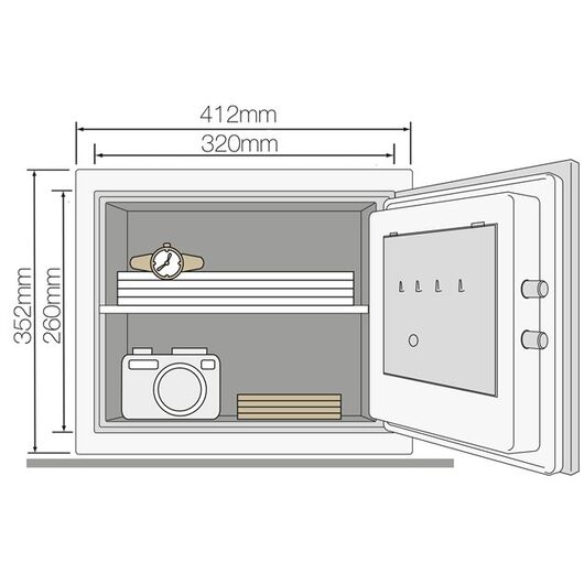 Dukatech | 0111 017200 | Yale YFM/352/FG2/B Medium Document Fire p Safe