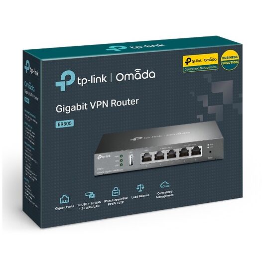 Dukatech | 0111 017200 | TP-Link ER605 Omada Gigabit VPN Router/Load ...